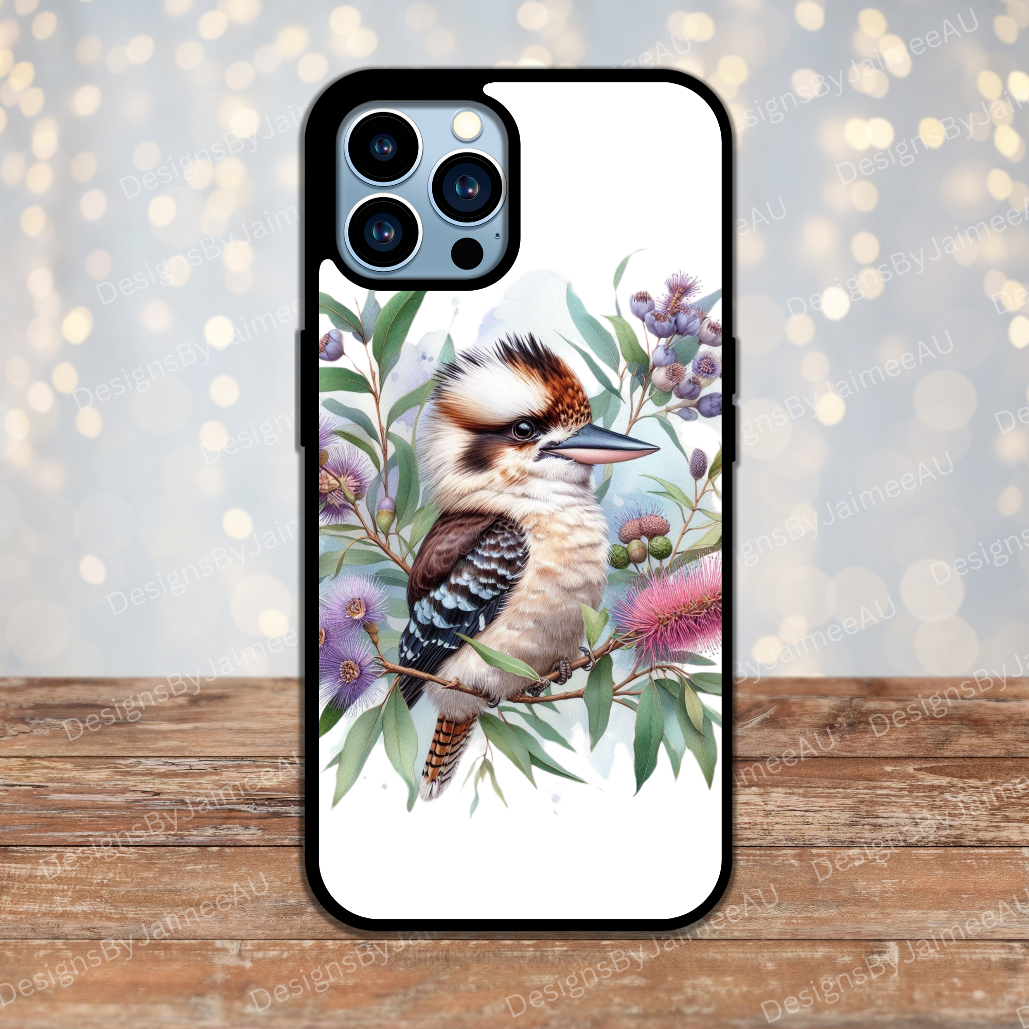 Kookaburra and Australian Natives #7 Digital Phone Case Design ...